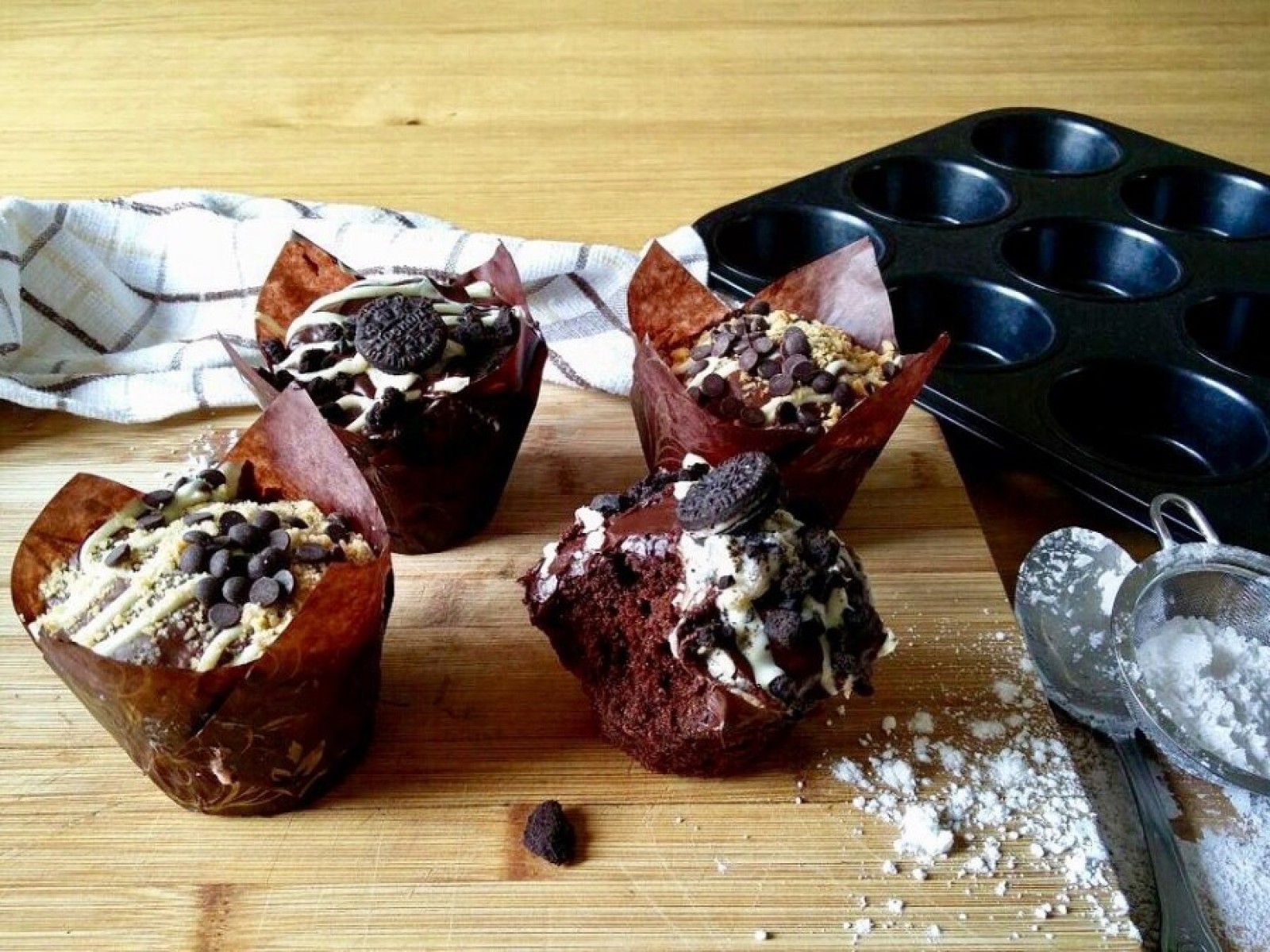 Muffins διπλής σοκολάτας | Γιώργος Τσούλης